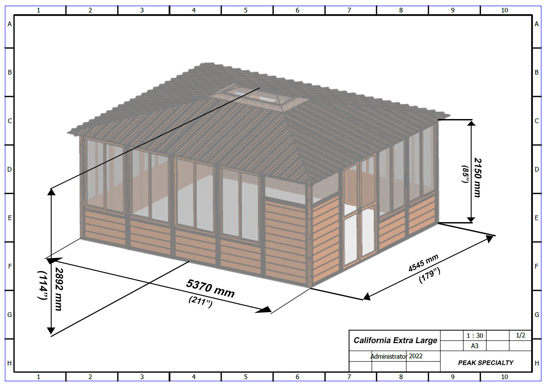 California 14x17 - Peak Specialty